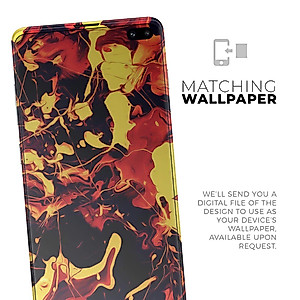 DesignSkinz Blurred Abstract Flow V7 Protective Vinyl Decal Wrap Skin Cover Compatible with The Samsung Galaxy S20 (Screen Trim & Back Glass Skin)