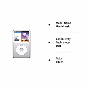 PARTY HEADPHONES Original AppleiPod Compatible for Mp3 Mp4 Player - Apple iPod Classic 7th Generation 120GB Silver (Renewed)