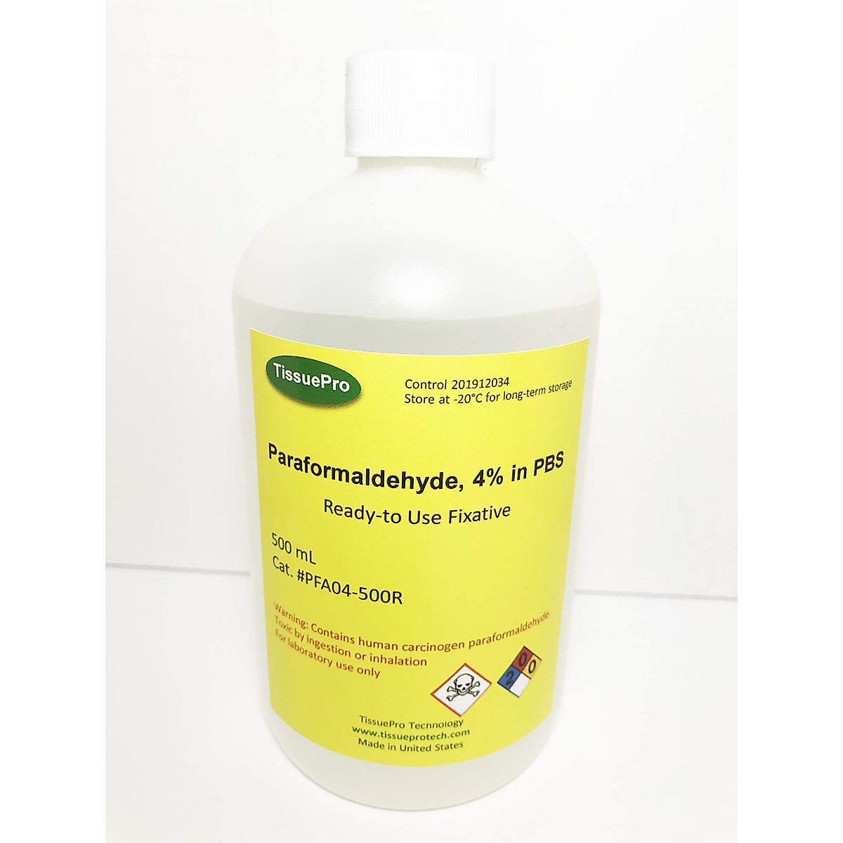 Paraformaldehyde, 4% in PBS - 500 mL - PFA04-500R