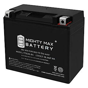 Mighty Max Battery YTX20L-BS Replaces Kawasaki Jet Ski JT1500B, C, 250X, Ultra LX 07-'09