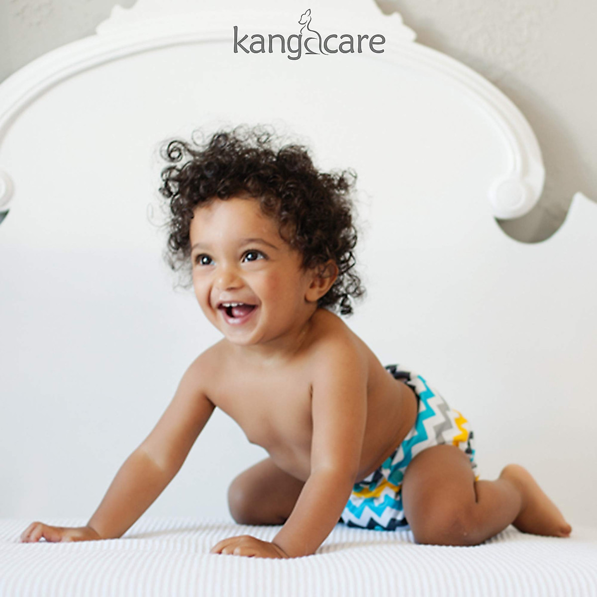 Kanga Care Rumparooz G3 Cloth Diaper Reusable One Size Pocket Diaper Patented Inner Double Gusset 2 pcs Microfiber Insert Soaker (6-55+ lbs) - Charlie