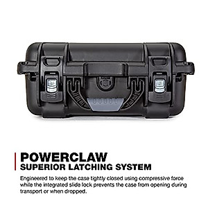 Nanuk 915 Waterproof Hard Case with Custom Insert for DJI Mini 3, Fly More Package and RC-N1 or RC Remote - Black (915S-080BK-0A0-C0602)