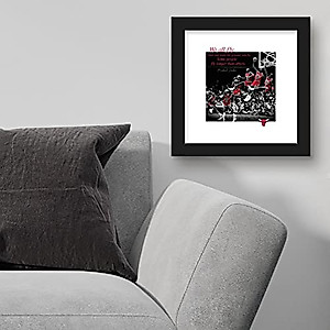 Trends International Gallery Pops Michael Jordan - Quote We All Fly Wall Art Wall Poster, 12" x 12", Black Frame Version