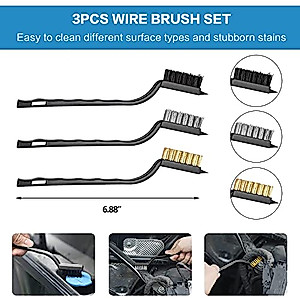Eray 30PCS Car Detailing Brush Set，Auto Detailing Kit with Drill Brushes, Cleaning Supplies, and Power Scrubber