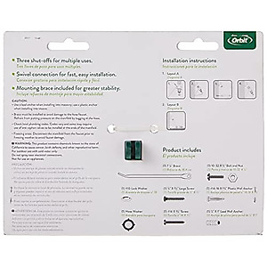 Orbit 62009 3-Way Plastic Hose Faucet Valve Manifold