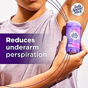 Lady Speed Stick Invisible Dry Antiperspirant Deodorant, Shower Fresh, 2.3oz, 4 Pack