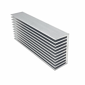 Awxlumv 2Pcs Aluminum Heatsink 100 x 40 x 20mm/ 3.94x1.57x0.79 inch Heat Sink Chipset Diffusion Cooling Fin Comb Heat Sinks Cooler for LED Peltier Thermal Module Tec1-12706 High Power Amplifi