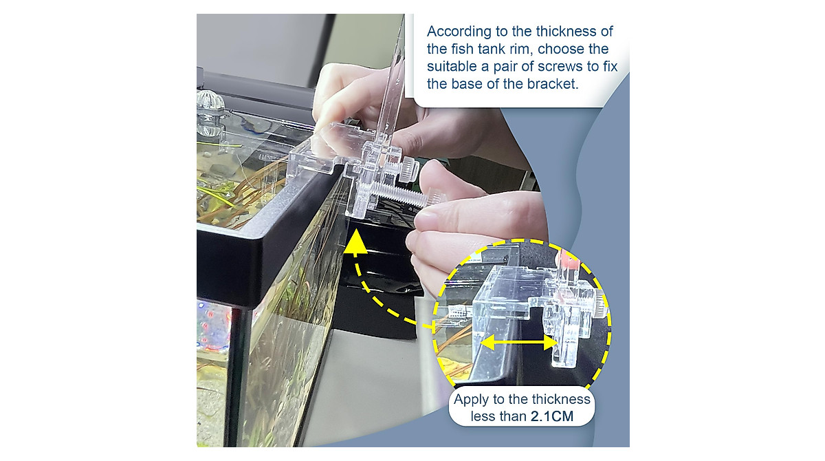 Adjustable Aquarium Light Riser | Clear Acrylic Fish Tank Stand