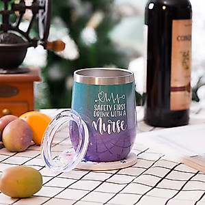 Hereman's Nurse Gift Box for Women - Nurse Appreciation Gift Set, Nurse Graduation, Nursing School, Nurse Christmas Gifts - Nurse Practitioner, RG Gift - Wine Tumbler Gift Set for Nurse