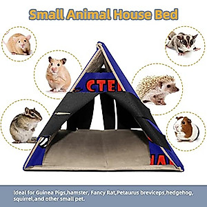 Y-DSIWX Guinea Pig Hideout House Bed, Cute Dog Rabbit Cave, Squirrel Chinchilla Hamster Hedgehog Nest Cage