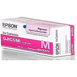 Epson GJIC5 (M) – Ink Cartridge for Printers (Magenta, 32.5 ml, GP-C831)