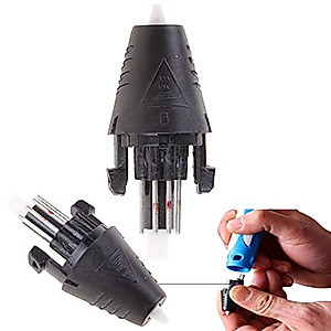 HEYXI 3D Printer Pen for Head Nozzle for First Generation 3D Printing Pen Parts Black Black