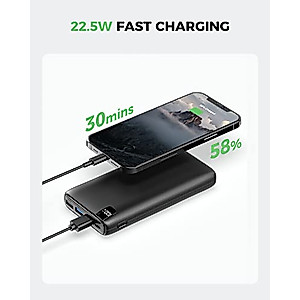 FEELLE Power Bank Portable Charger - 27000mAh USB C in & Out PD Fast Charger QC3.0 22.5W 4 Outputs External Battery Pack Compatible with iPhone, Samsung, Google, LG, Tablet and More