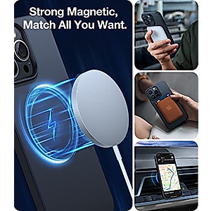 TORRAS Magnetic Slim for iPhone 13 Pro Max Case, Ultra Thin [Compatible with MagSafe] [Silky Touch] Plastic Anti-Scratch Sturdy Cover for iPhone 13 Pro Max Phone Case, Space Black