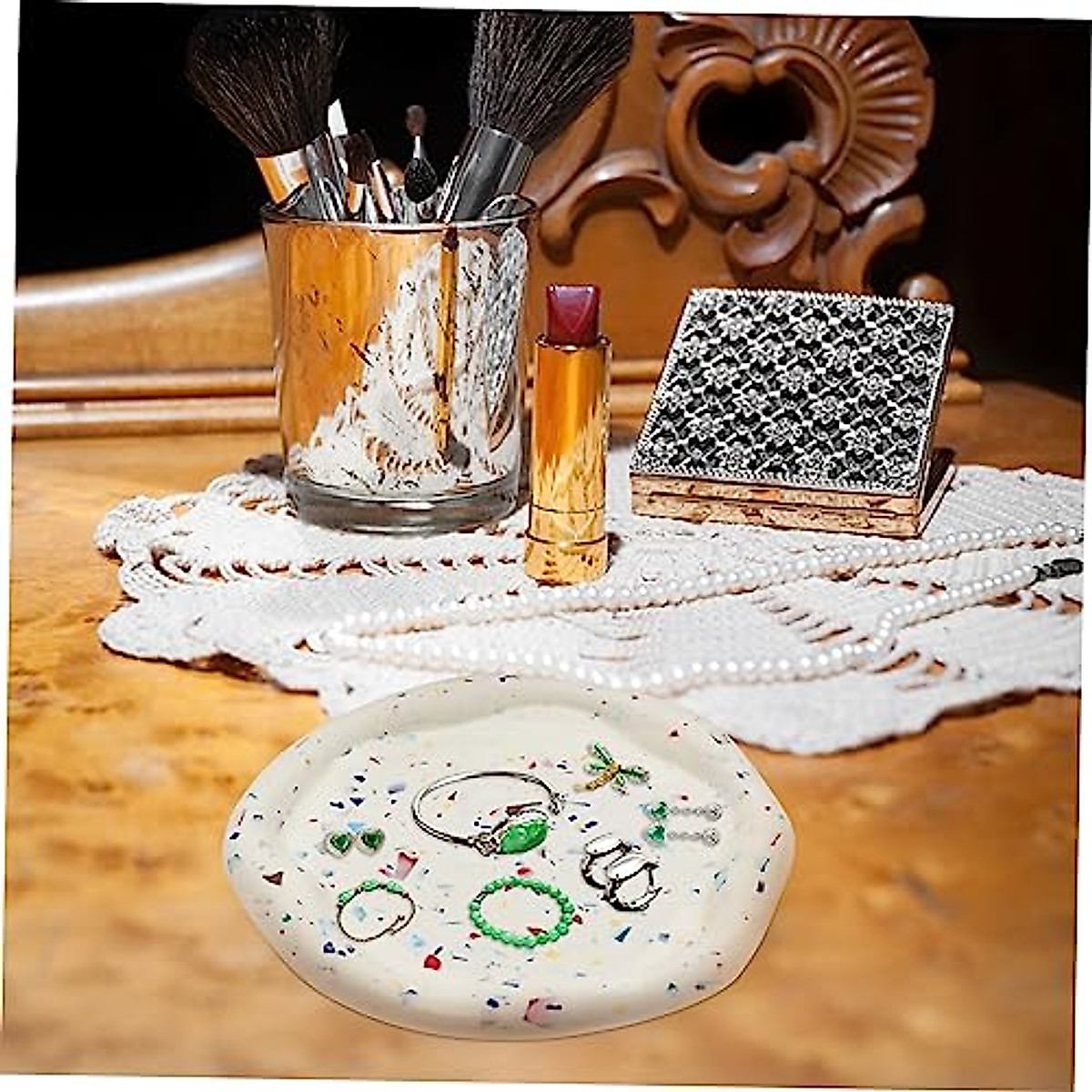 VILLCASE 2pcs Pallet Mold Oval Tray Crystal Decor Resin Molds Teacup Tray Mold Resin Tray Molds DIY Irregular Cloud Design Tray Mold Serving Tray Mold Novel Shaped Tray Mold Jewelry Coaster