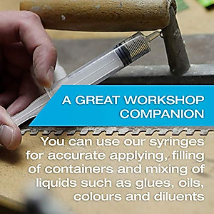 3ml Syringe Without Needle Luer Slip 100 Pack by Tilcare - Sterile Plastic Medicine Droppers for Children, Pets or Adults – Latex-Free Oral Medication Dispenser - Syringes for Glue and Epoxy