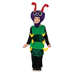 Rasta Imposta Caterpillar Reading Bookworm Halloween Costume, Child Size 3-4