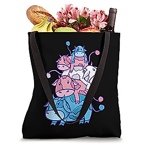 Trans Pride Cow Pile Transgender Tote Bag