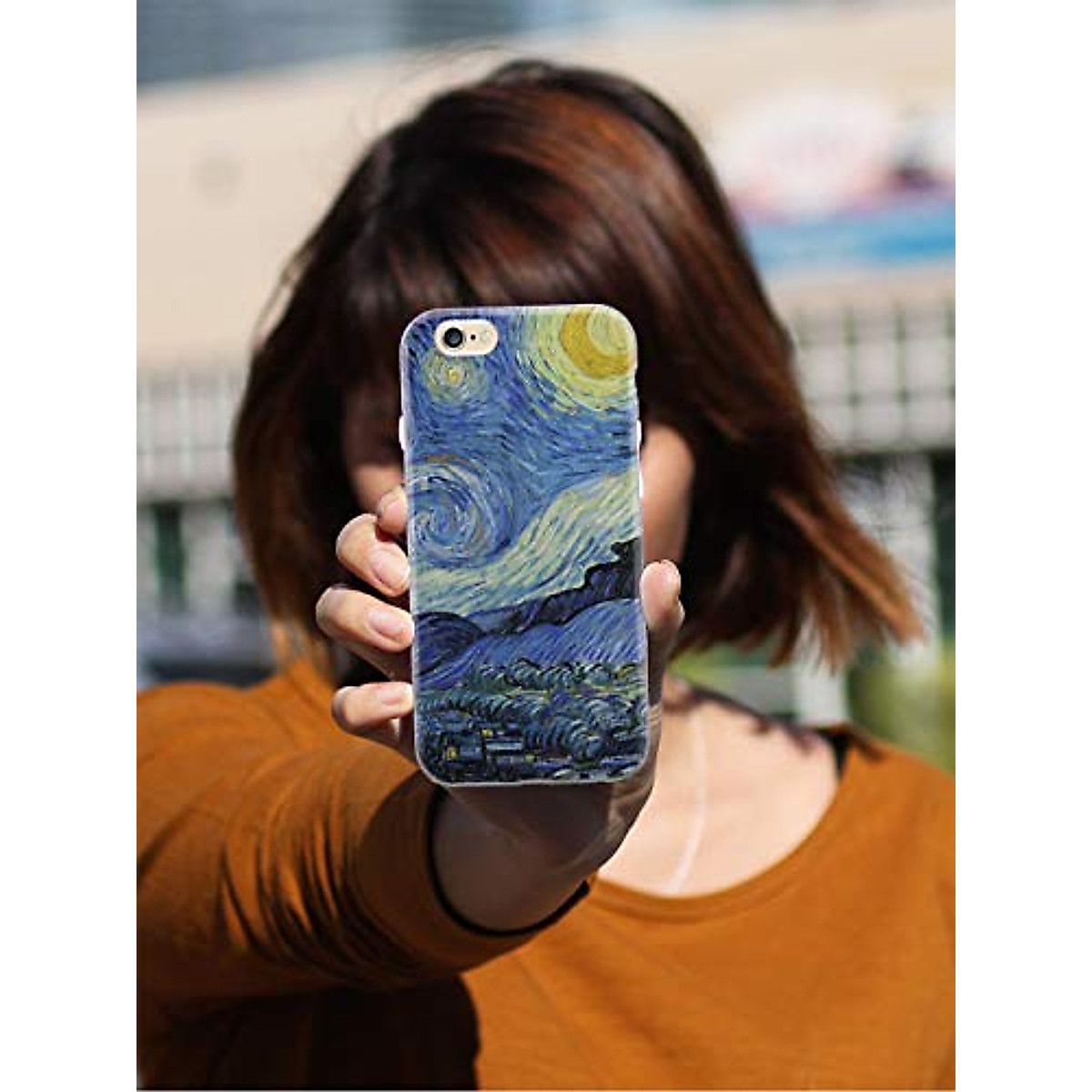 Inspired Cases - 3D Textured Galaxy Note 10 Plus Case - Rubber Bumper Cover - Protective Phone Case for Samsung Galaxy Note 10 Plus - Vincent Van Gogh - Starry Night