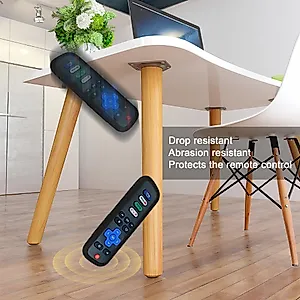 Universal Silicone Protective Cover Case Skin for Roku Voice Remote - Shockproof, Dustproof, and Washable - Fits Most TCL Smart TV Roku Controller Models (Black)