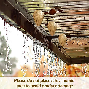 DECYOOL 4 Pack Mini Size Paper Wasp Nest Decoy Hanging Fake Wasp Nest for Wasps Hornets Yellow Jackets