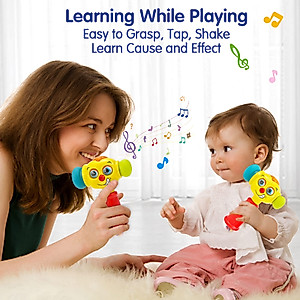 BABYFUNY Toys for 1 Year Old Boy Girl - Baby Hammer Toys with Music Sound & Lights, Baby Toys 12-18 Months, Musical Toys in Entertainment & Learning Mode for 1 2 3 Years Old