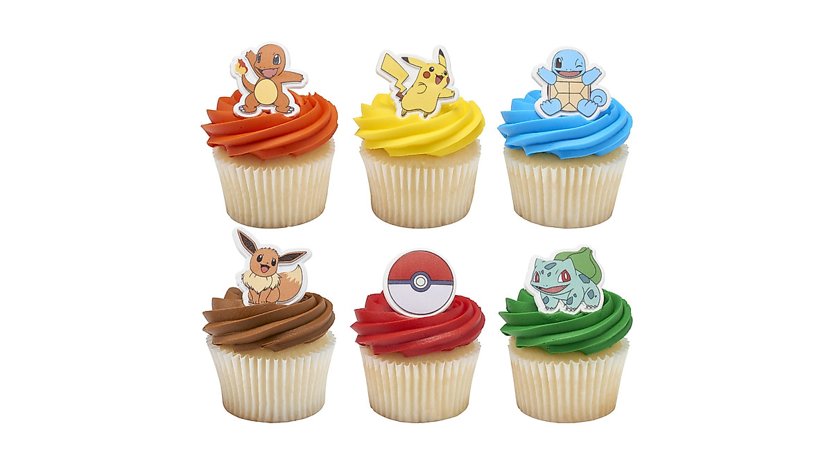 DecoPac Pokémon Cupcake Rings – Fun Party Decorations