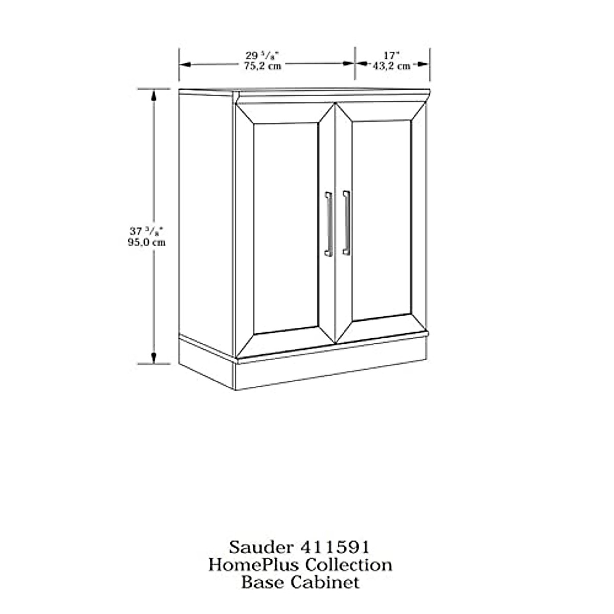 Sauder Homeplus Base Cabinet, Dakota Oak Finish