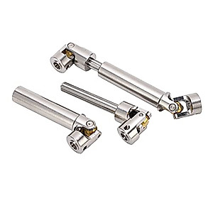 RC Drive Shaft Set, 2Pcs M4 Six Teeth RC Drive Shaft for 1/10 RC Crawler (91mm)