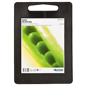 Linden Sweden Anita Cutting Board with Handle - Safe for Meat and Produce, Won't Dull Knives - Slim, Lightweight Design for Easy Storage - Durable, Dishwasher-Safe, Black, Large 13.8" x 9"