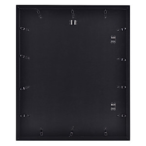A PLUS MAX Poster Frames 20x24 Picture Frame with mat for 16x20 Picture with Polished Plexiglass Horizontal and Vertical Formats with Included Hanging Hardware-Black