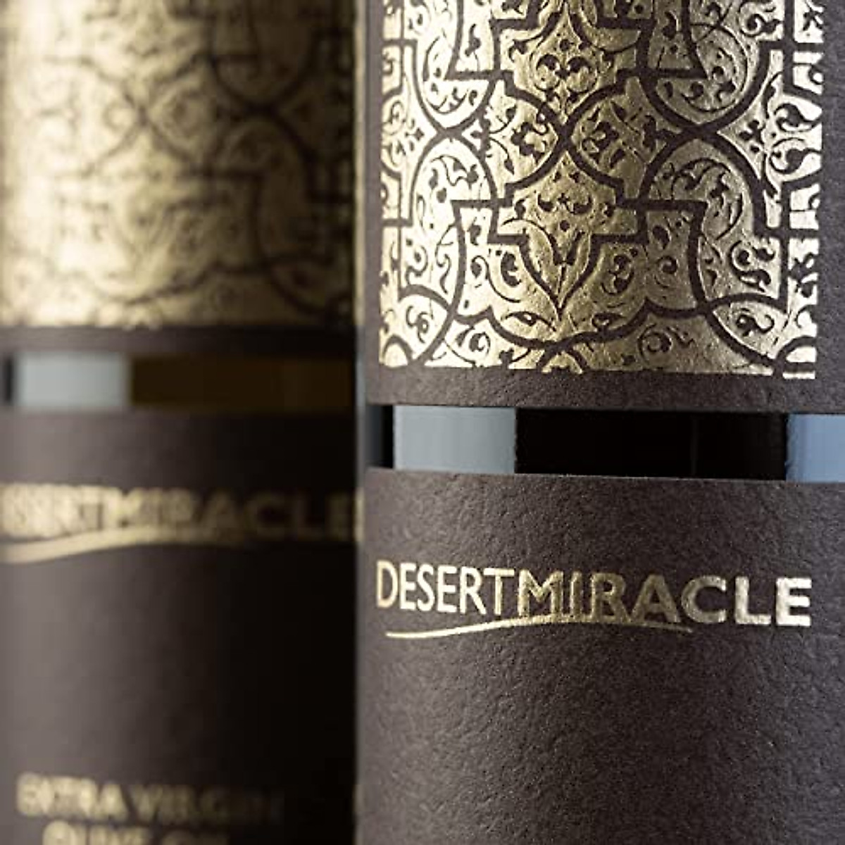 Desert Miracle Cold Pressed Polyphenol Rich Moroccan Olive Oil, First Cold Pressed EVOO From Morocco, Extra Virgin Organic Olive Oil, Gold Medals Awards Winning Olive Oil,Kosher for Passover, 500 mL