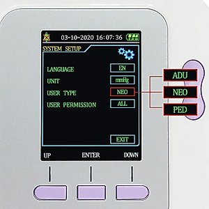 CONTEC-08A Blood Pressure Monitor-Automatic Digital BP Machine with 3 Sizes Cuff for Home Use,Large LCD Display,for 3 User 3x100 Memory