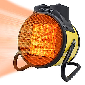 AgiiMan Outdoor Patio Heater - Portable Electric Garage Heater for Outdoor Use, Space Greenhouse Heaters with Long Cord, Heat Up in 1S, Adjustable Heating Settings, Small Fan Heaters for Patio, Garage