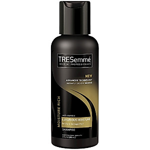 TRESemme Shampoo Moisture Rich Shampoo for Dry Hair, Travel-Size 3 Oz. (Pack of 10)