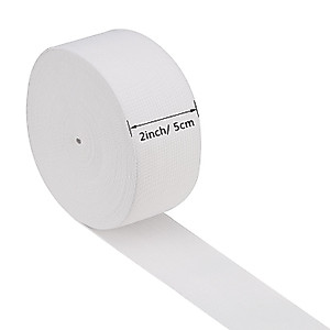White Knit Elastic Spool (2 Inch x 11 Yard)
