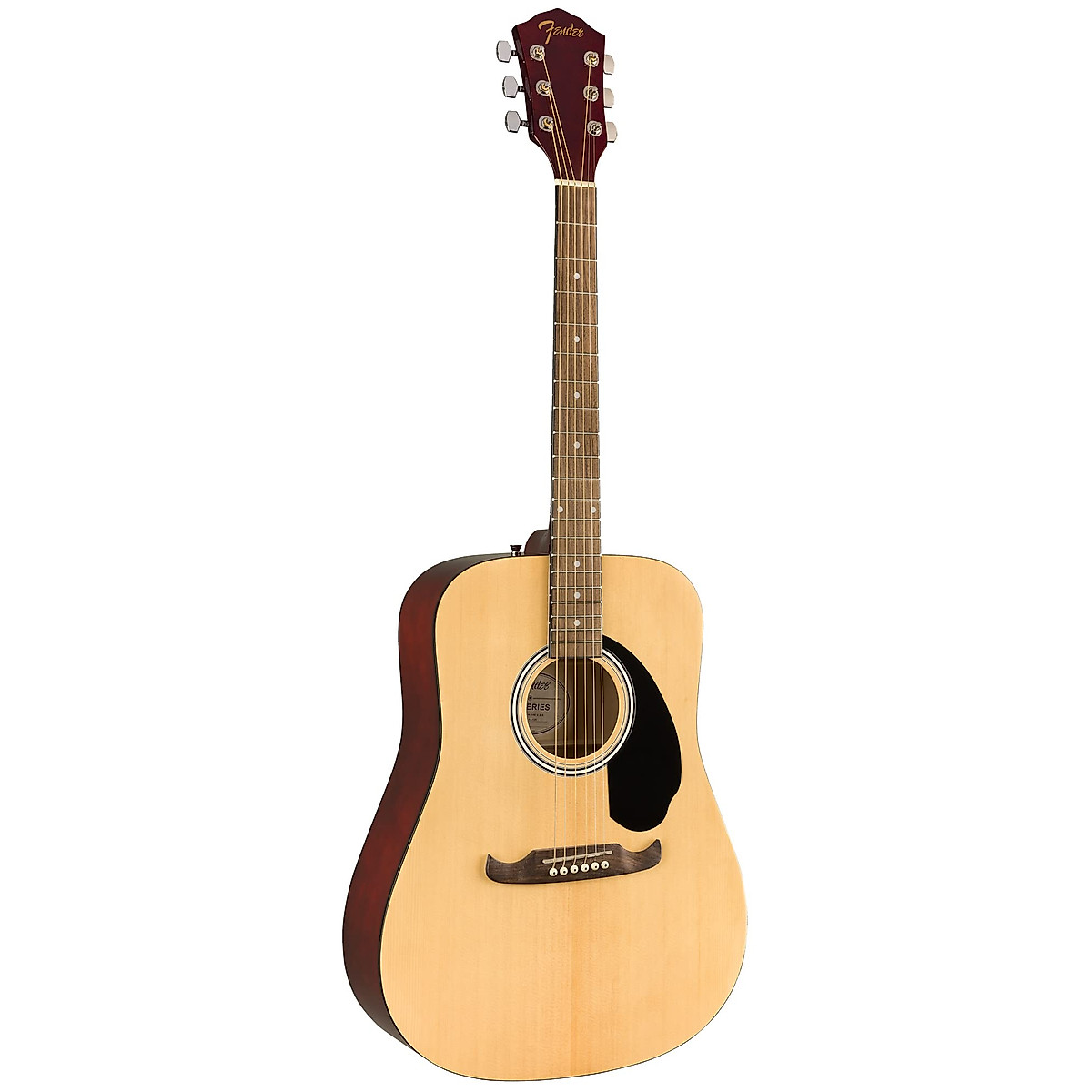 Fender FA-125 Dreadnought Guitar - Natural Bundle with Hard Case, Tuner, Strap, Strings, String Winder, Picks, and Austin Bazaar Instructional DVD