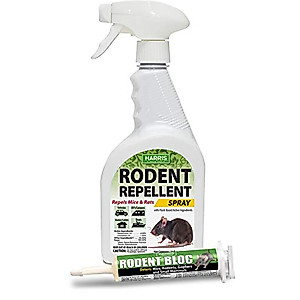 Harris Mouse, Rat & Rodent Repellent Kit, 20oz Spray and 1oz Gel Syringe