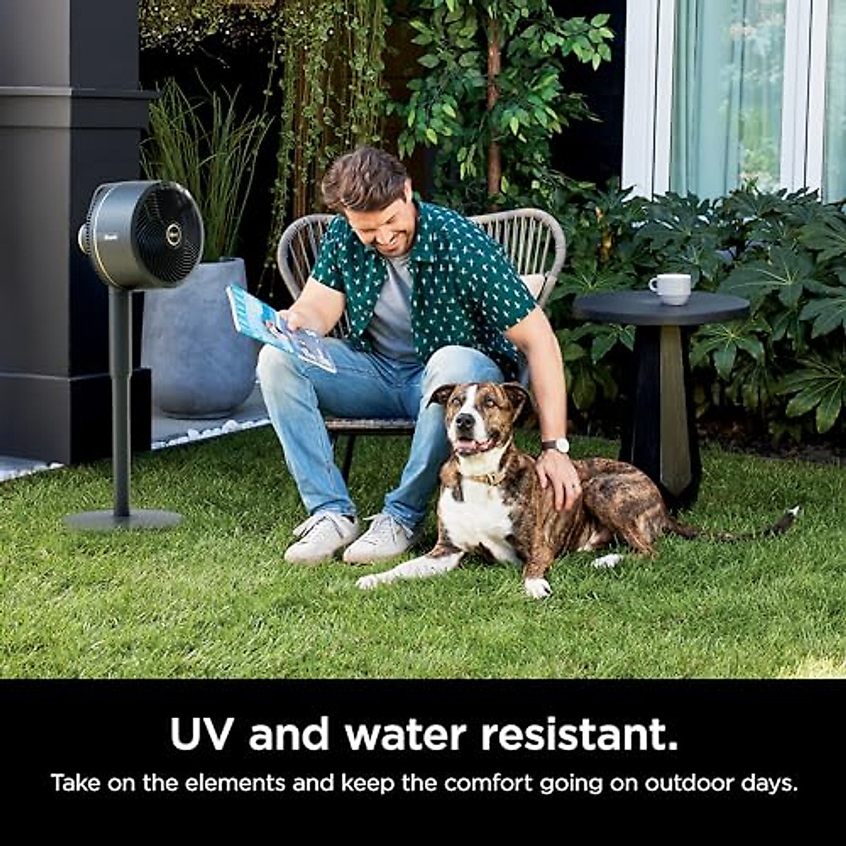 Shark FlexBreeze Indoor Fan for Home, Office & Bedroom, Corded & Cordless, Pedestal & Tabletop Oscillating Fan with Remote, Portable with InstaCool Misting Attachment for Outdoor Usage, FA222