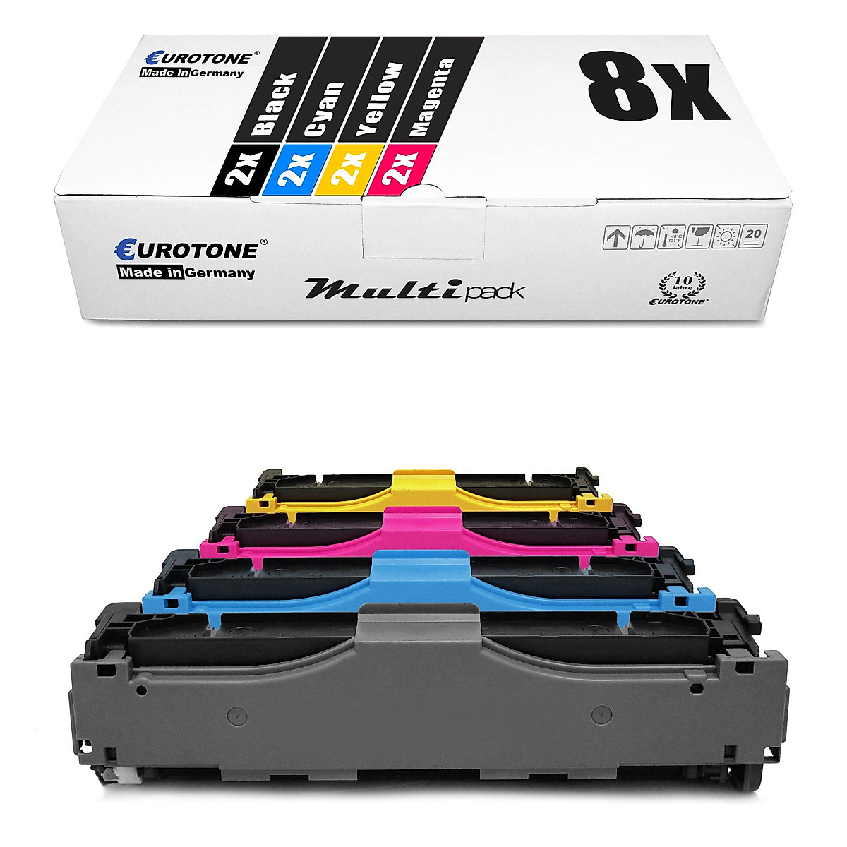 Eurotone 8X Remanufactured Toner for HP Laserjet Enterprise 700 Color M 775 f dn z MFP Replaces CE340A-43A 651A