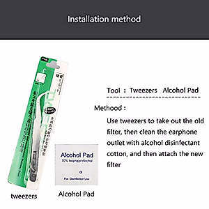 Earphone Filter Mesh Replacement Earbuds Dusty Filter Compatible for Beats Studio Buds,Beats Fit Pro,Beats Flex,Beats x,Urbeats2,Urbeats3, Powerbeats pro Earbuds Dust-Proof (Inner Diameter 4mm