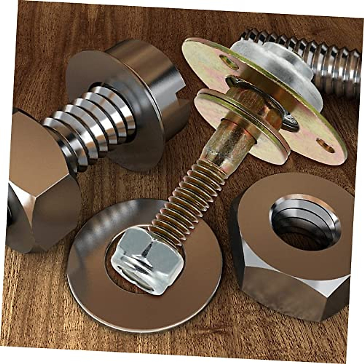 DOITOOL 4pcs Rocking Chair Bearing Rocker Glider Mechanic Accessories Machine Screws Glider Rocker Parts Patio Chair Screws Glider Chair Hardware Rocking Chair Connecting Piece Iron Nut