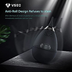 VSGO Tumbler Filter Air Blower Camera Cleaning Compressed Rubble Blaster Camera Cleaning Blower Compatible for Nikon Sony Canon Cameras Lens Cleaning (Black)