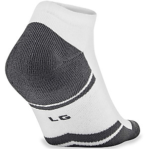 Under Armour Adult Resistor 3.0 No Show Socks, Multipairs , White/Graphite (12-Pairs) , Medium