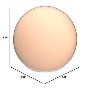 Hifree Touch Night Light, RGB Color Changing Small Table Lamp for Bedroom, Dimmable Bedside Lamp for Kids, LED Touch Control Warm & White Nightstand Lamp with Memory Function