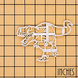 Realistic Tyrannosaurus Rex cookie cutter, 1 piece - Bakerlogy