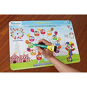 Skillmatics Educational Game : Math Master | Reusable Activity Mats with 2 Dry Erase Markers | Gifts & Learning Tools for Ages 6-9