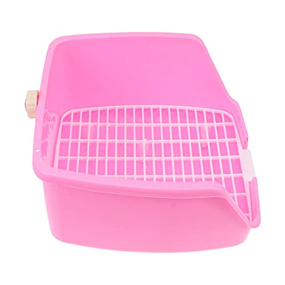 Balacoo Litter Box for Rabbit Pink Rabbit Litter Box Toilet Potty Trainer Litter Bedding Box for Small Animals Rabbits Bunny Guinea Pigs Chinchilla Ferret Cage Supplies Large Rabbit Litter Box