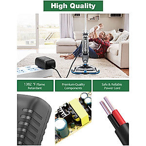 Power Cord Replacement Bissell SpinWave 2315 Charger for 23159 2315A 23158 23157 2307 SpinWave Cordless Hard Floor Mop 1614563 1611574 Charger, JOVNO 21.4V 600mA Adapter, 6.6ft Extra Long Power Cord