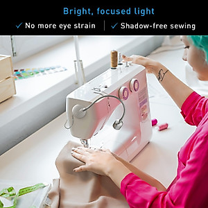 Daylight Naturalight LED Sewing Lamp, White and Silver
